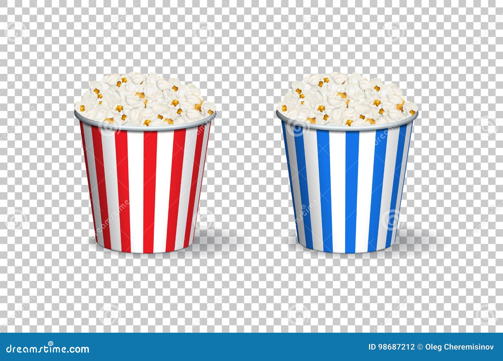 Blue Popcorn Container