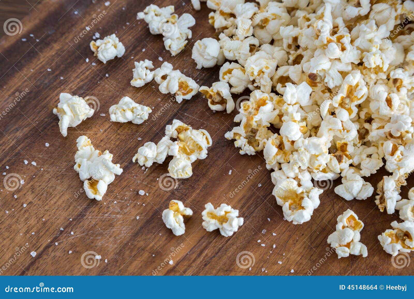 Popcorn and Salt stock photo. Image of snack, hungry - 45148664