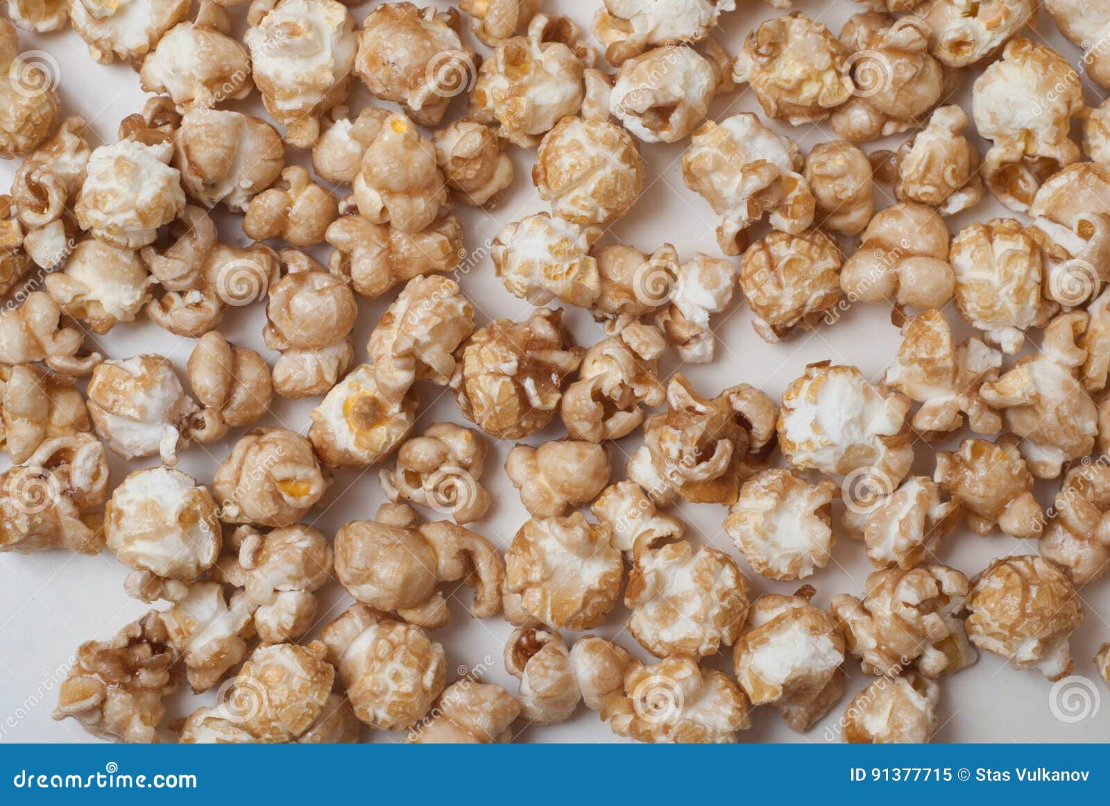 Popcorn Scattered on the Entire Frame, Stock Image - Image of tasty ...