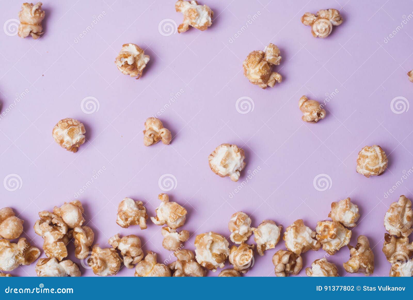 Popcorn Scattered on the Entire Frame, Stock Photo - Image of food ...