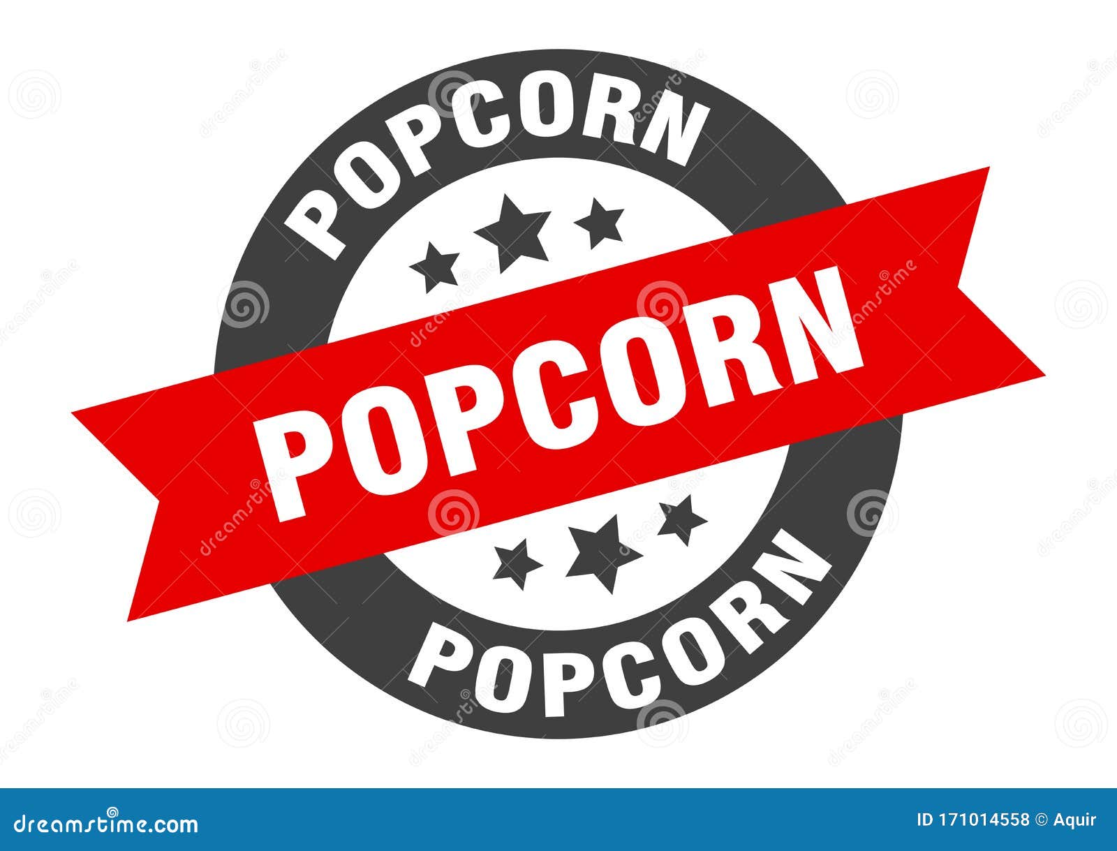 Popcorn Sign. Popcorn Grunge Stamp. Cartoon Vector | CartoonDealer.com ...