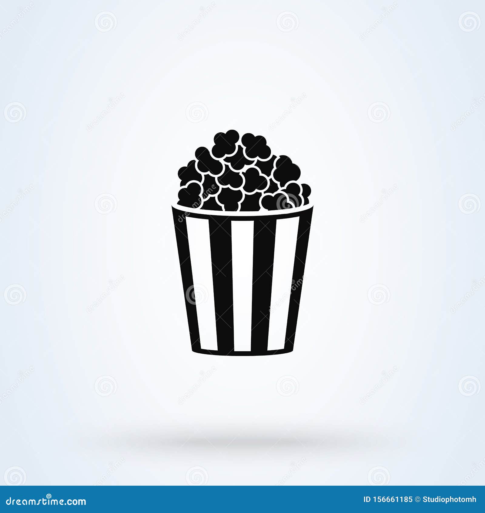 Popcorn Simple Vector Modern Icon Design Illustration Stock Vector ...