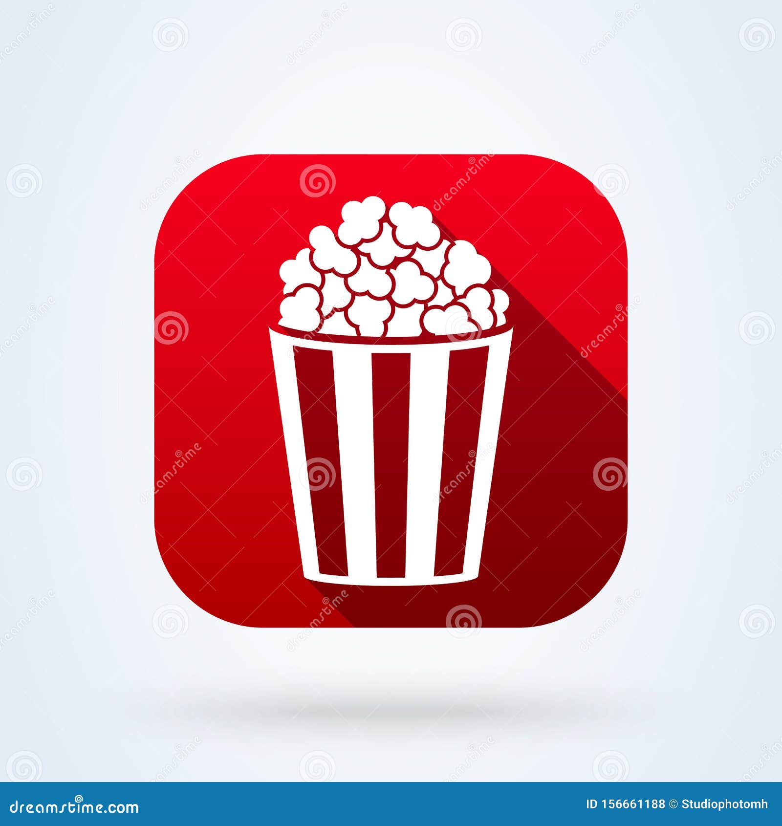 Popcorn Simple Vector Modern Icon Design Illustration Stock Vector ...