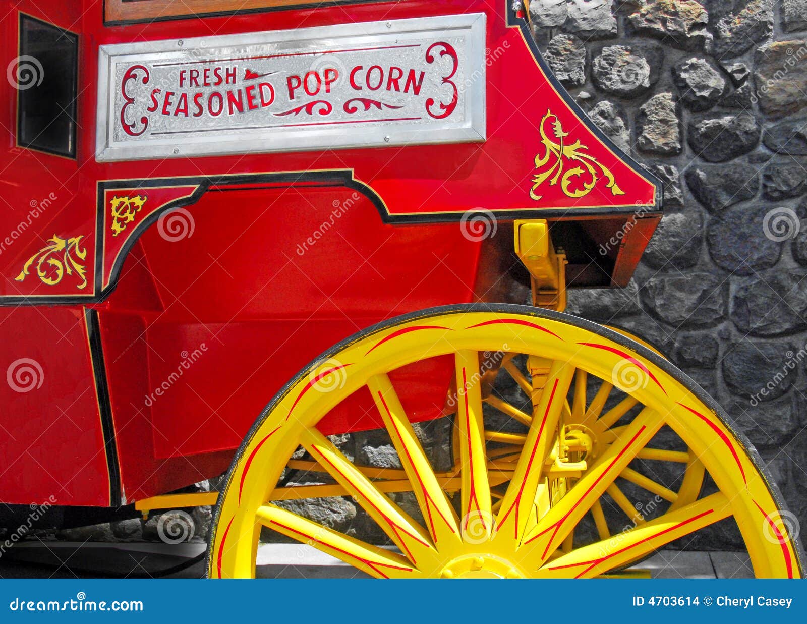 Popcorn Stand stock photo. Image of park, holiday, wheel - 4703614