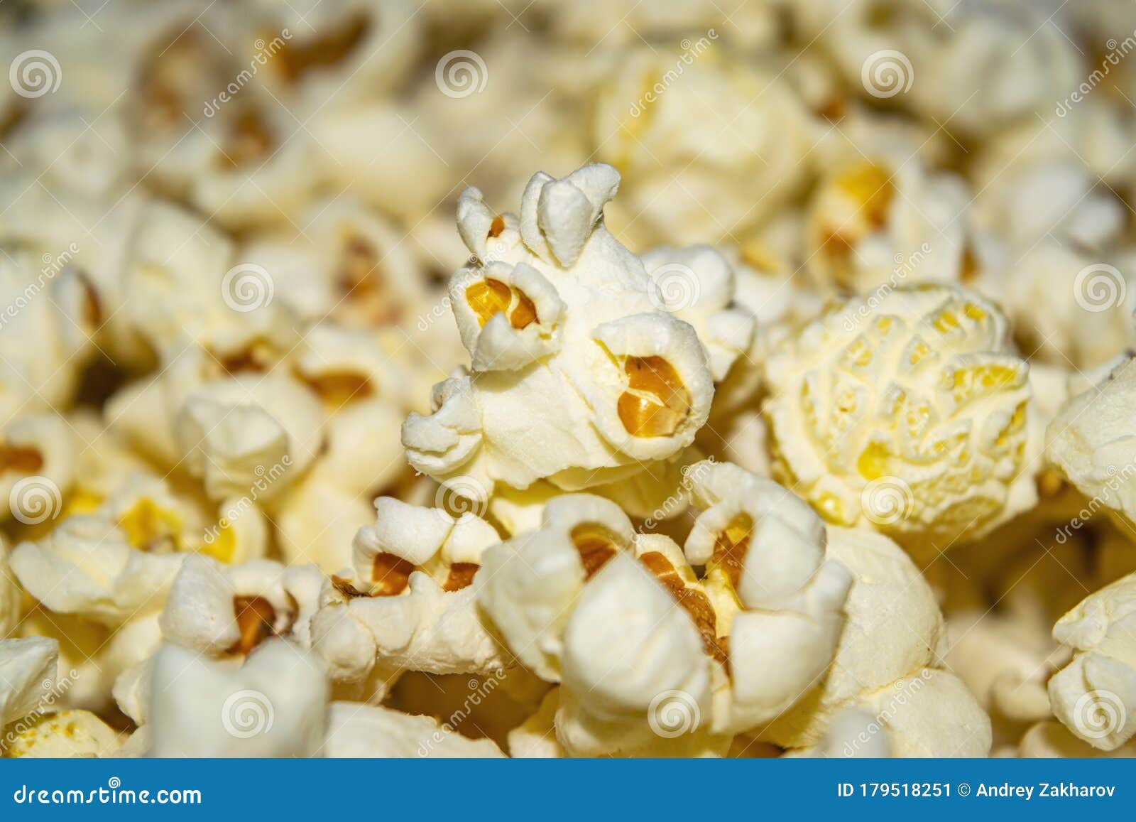 Popcorn Surface Texture Background Image. Close Up Stock Image - Image ...