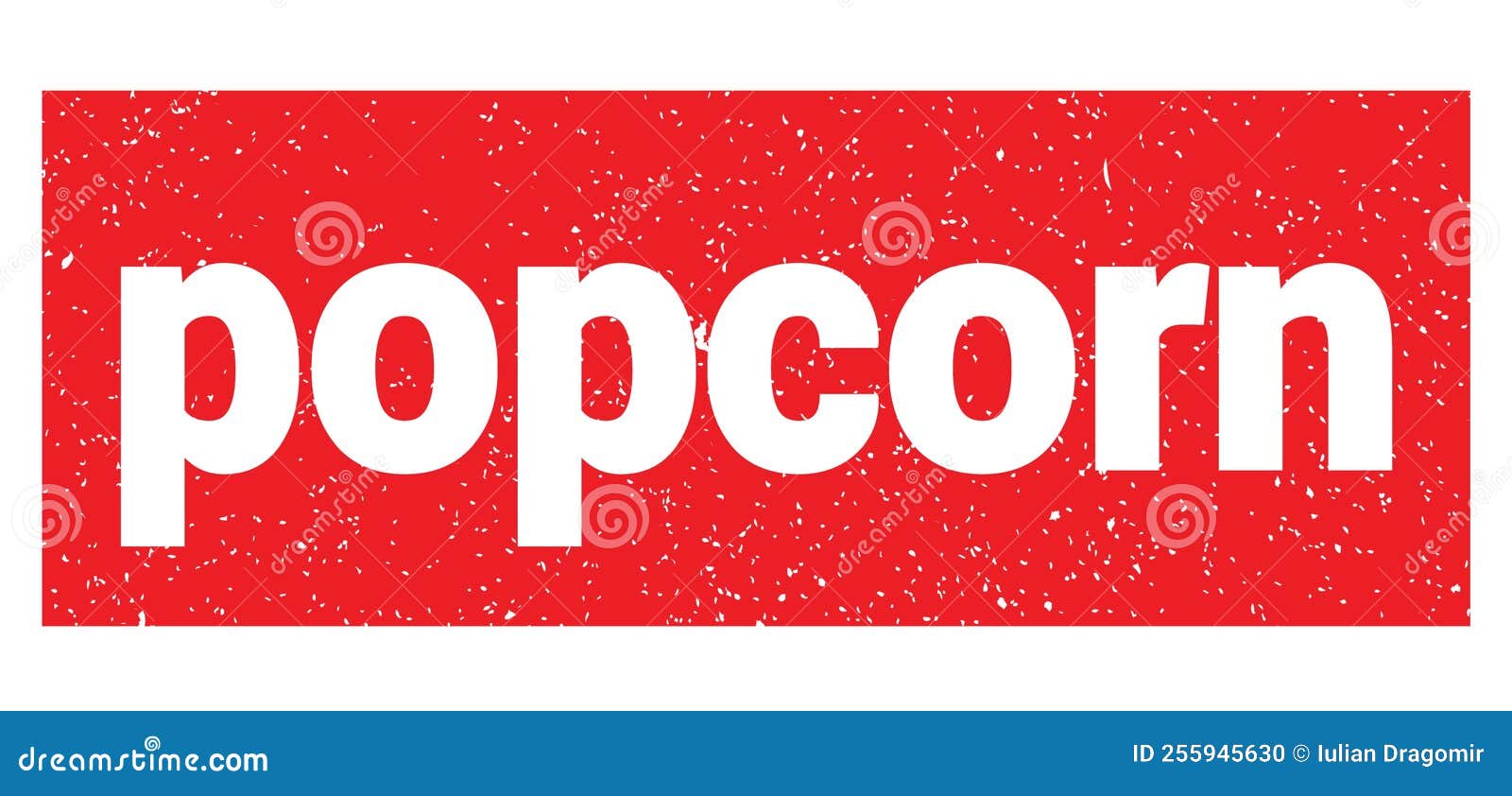 Popcorn Text Written on Red Stamp Sign Stock Illustration ...