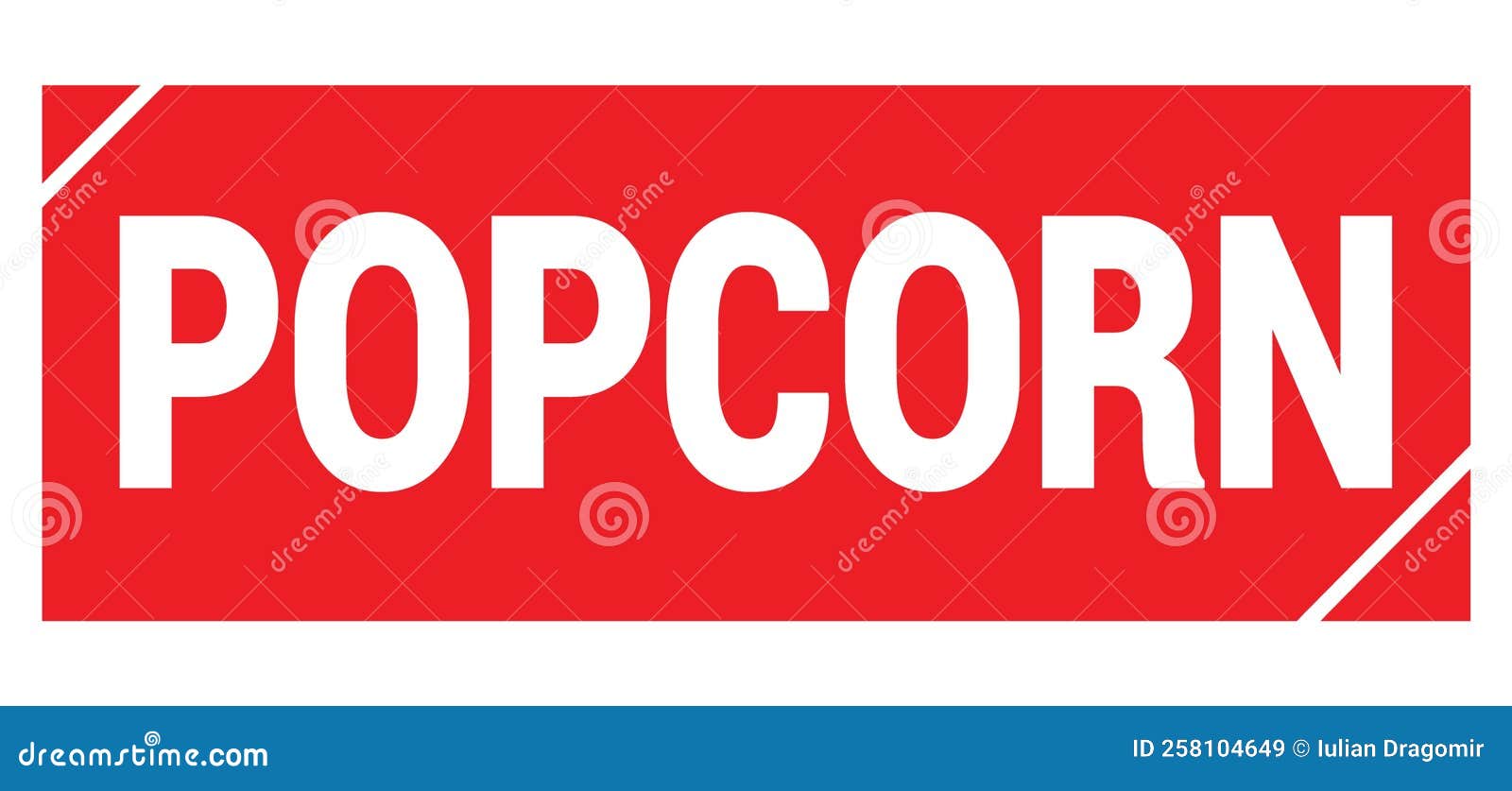 POPCORN Text Written on Red Stamp Sign Stock Illustration ...