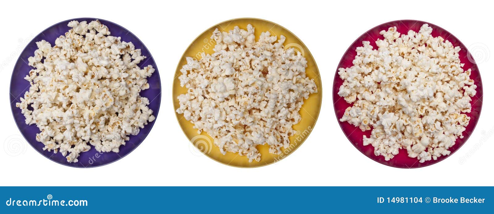 Popcorn Trio stock photo. Image of bowl, studio, corn - 14981104