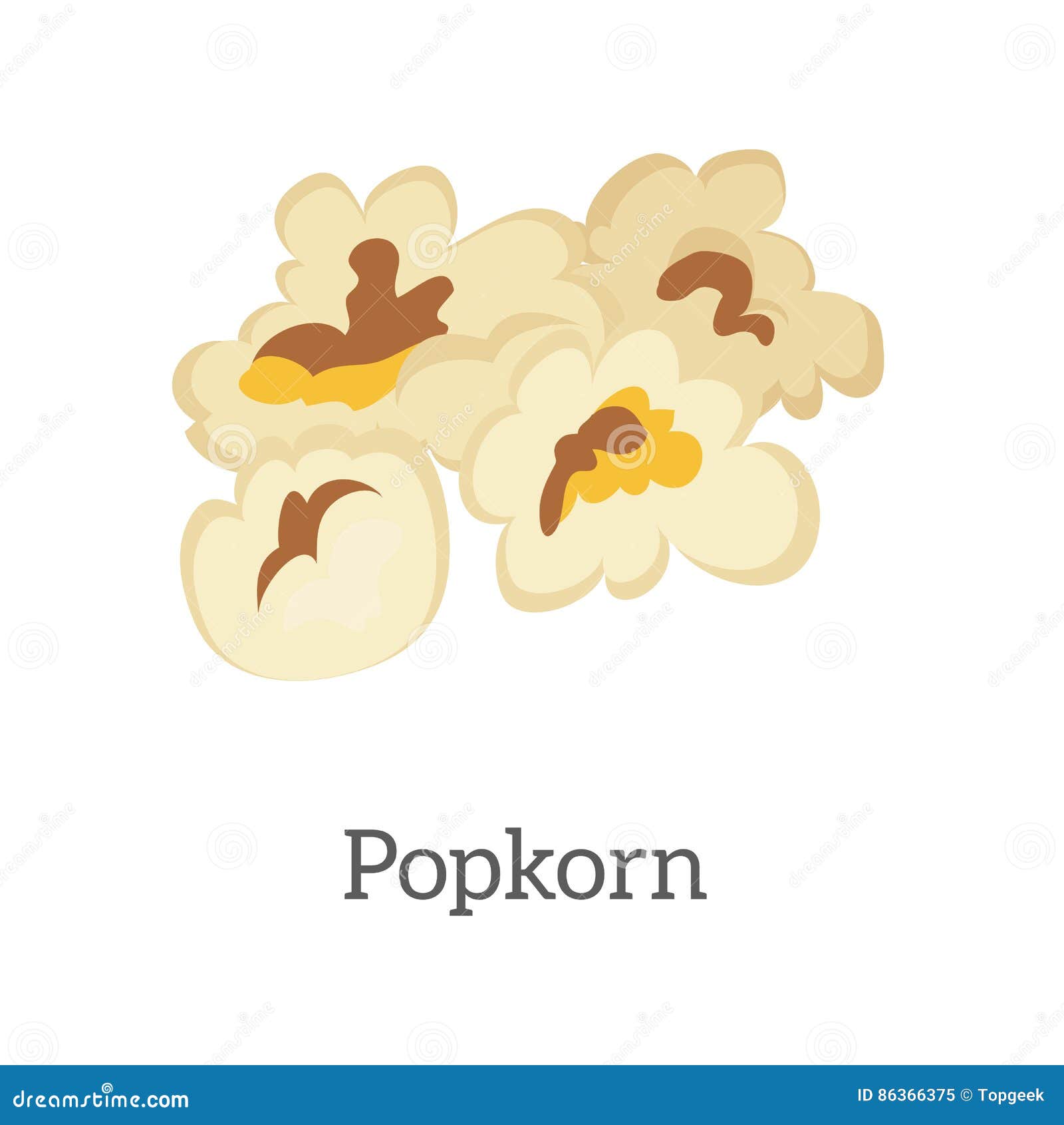 Popcorn Vector Illustration In Flat Style Design Stock Vector ...