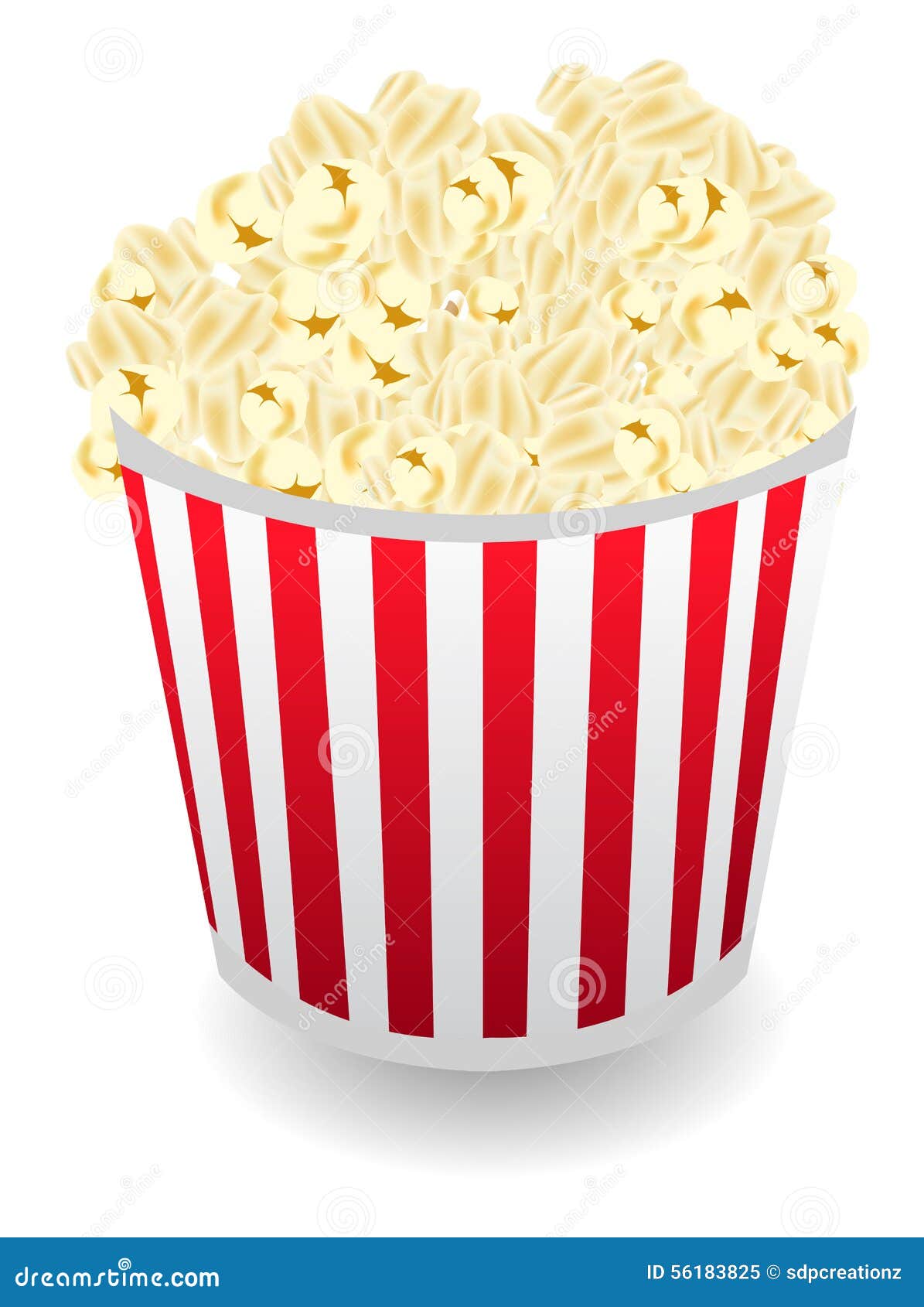Popcorn stock illustration. Illustration of healthy, nutrition - 56183825