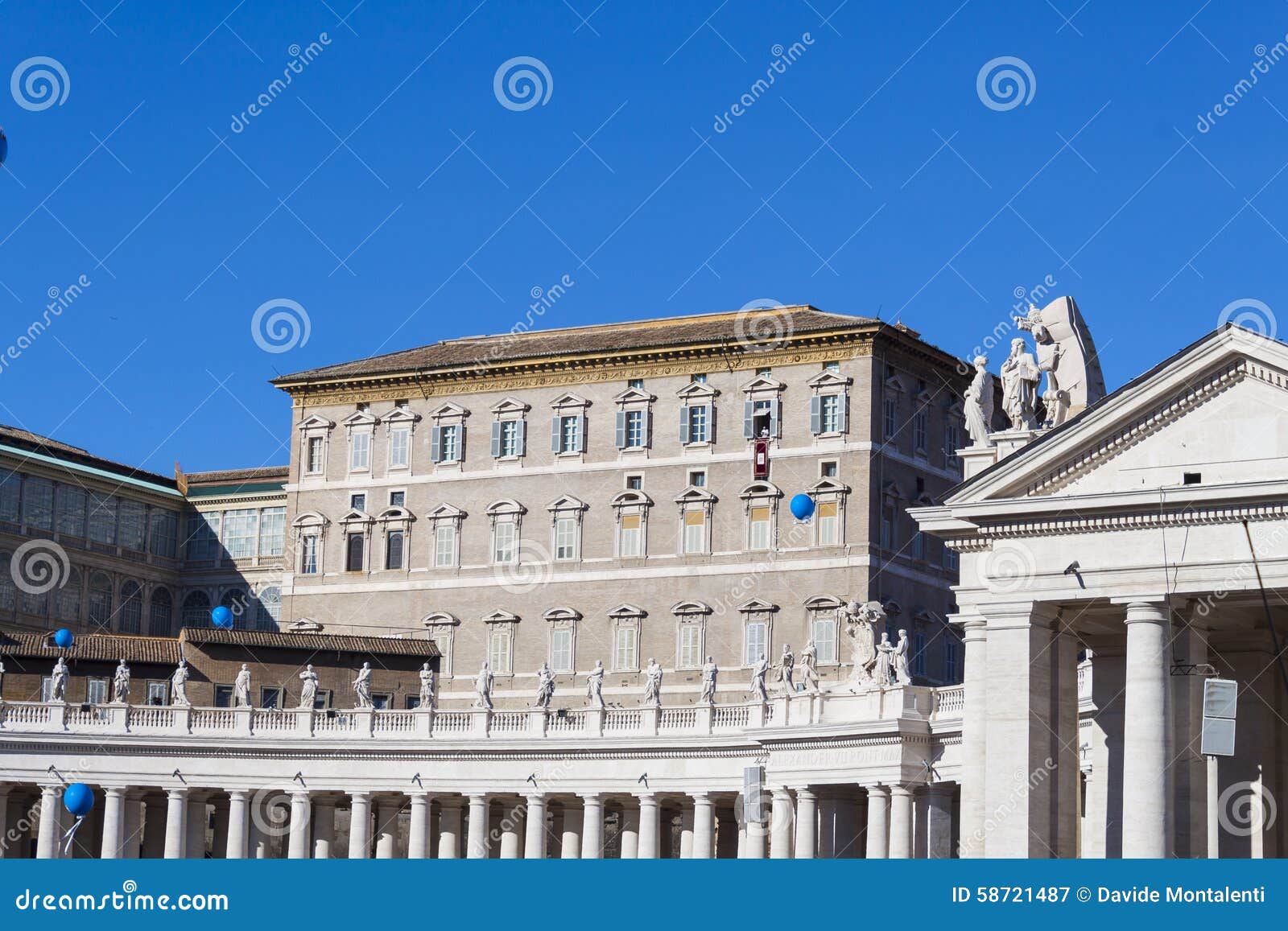 Pope from Apostolic Palace - Rome Stock Image - Image of building ...