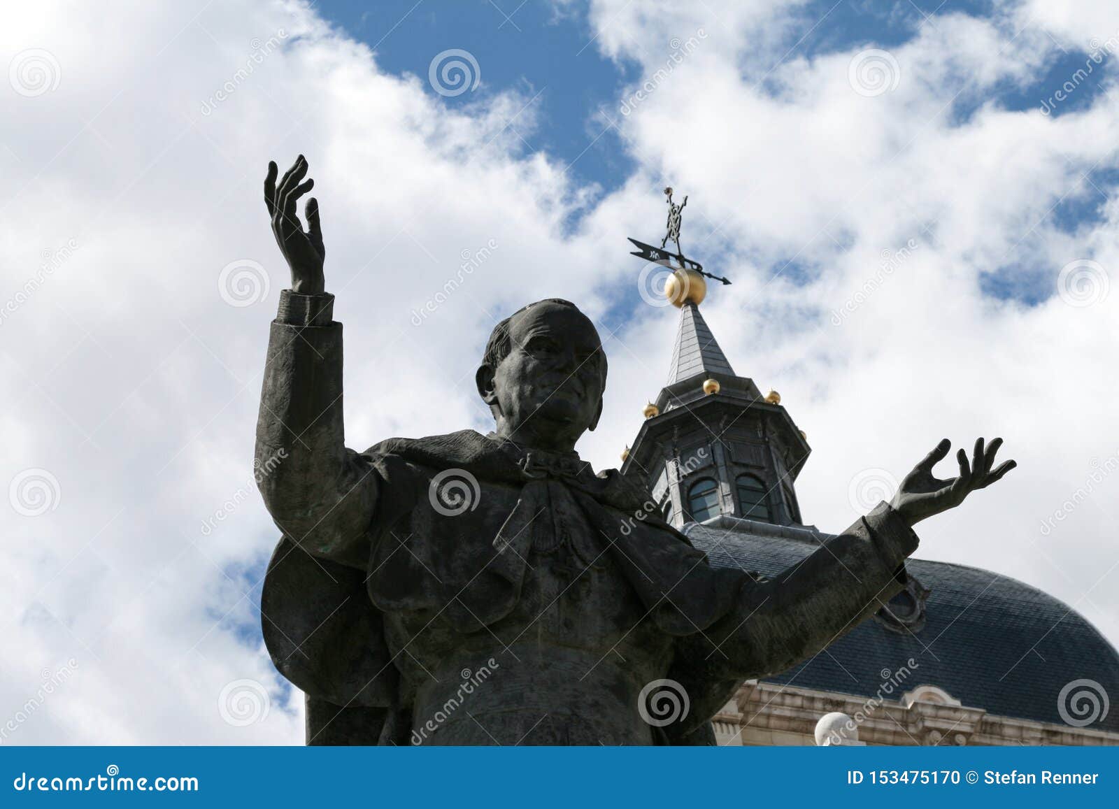Pope with heaven stock photo. Image of head, blue, love - 153475170