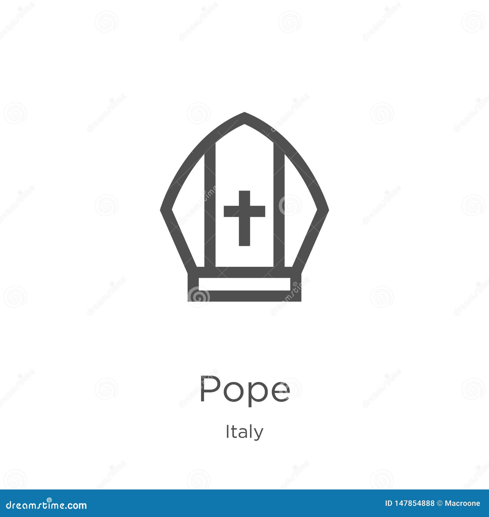 Pope Hat Icon, Cartoon Style | CartoonDealer.com #83329725