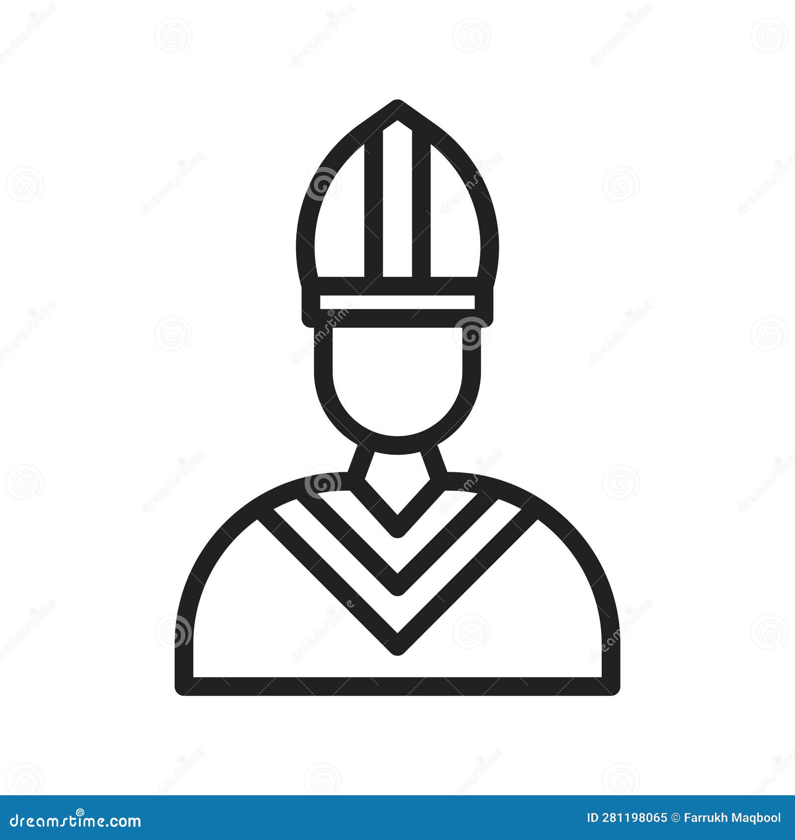 Pope Hat Icon, Cartoon Style | CartoonDealer.com #83329725