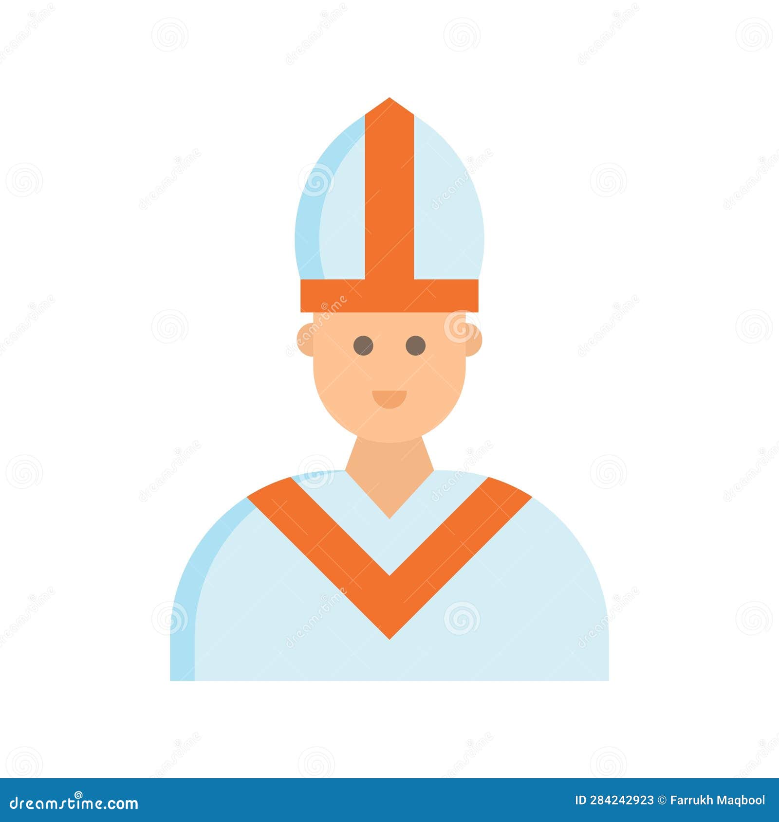 Pope Icon Image. stock vector. Illustration of pontiff - 284242923