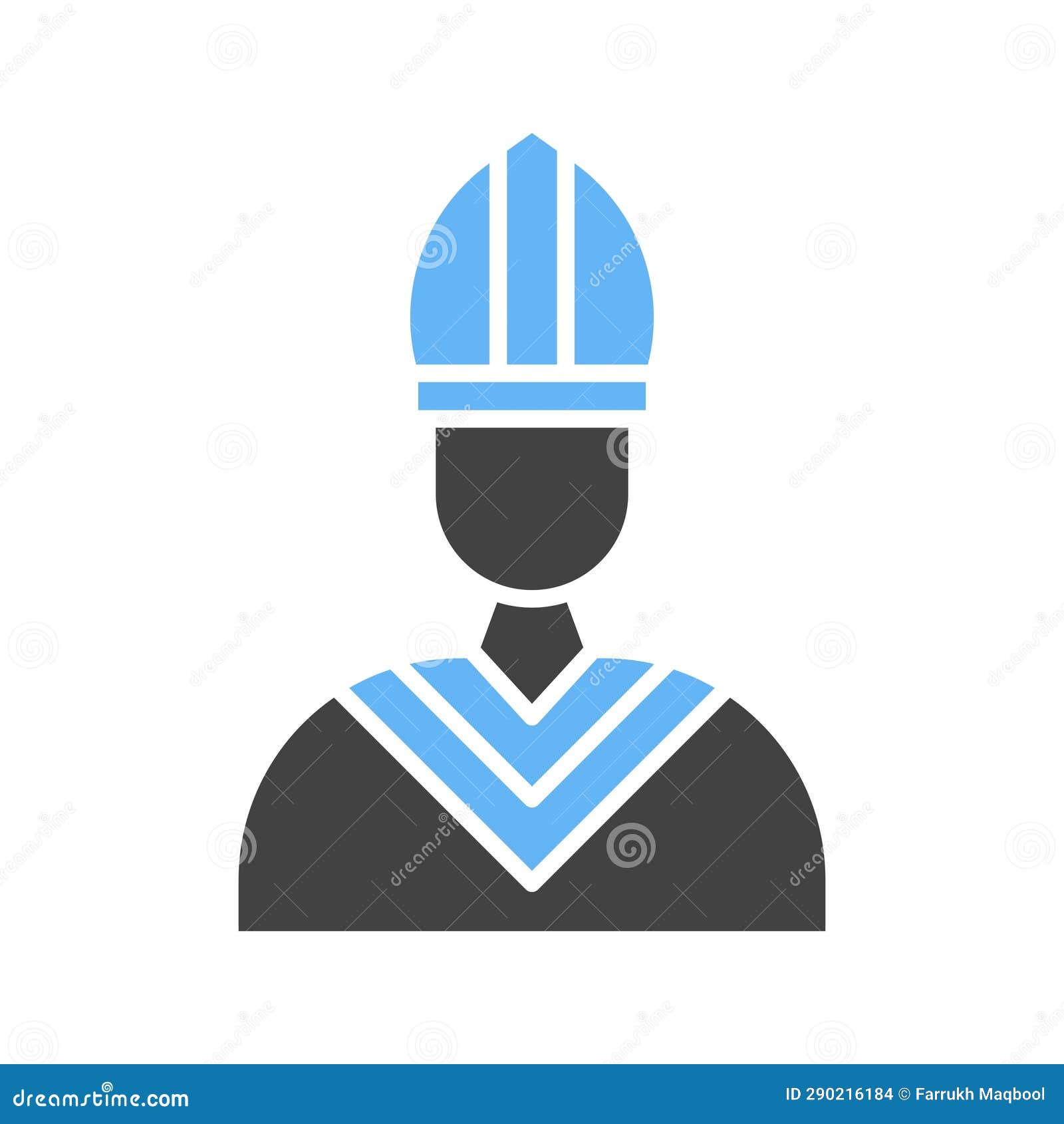 Pope Icon In Different Style Vector Illustration. Two Colored And Black Pope Vector Icons ...