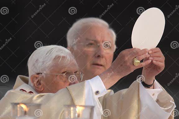 Pope Joseph Benedict XVI editorial stock image. Image of blessings ...