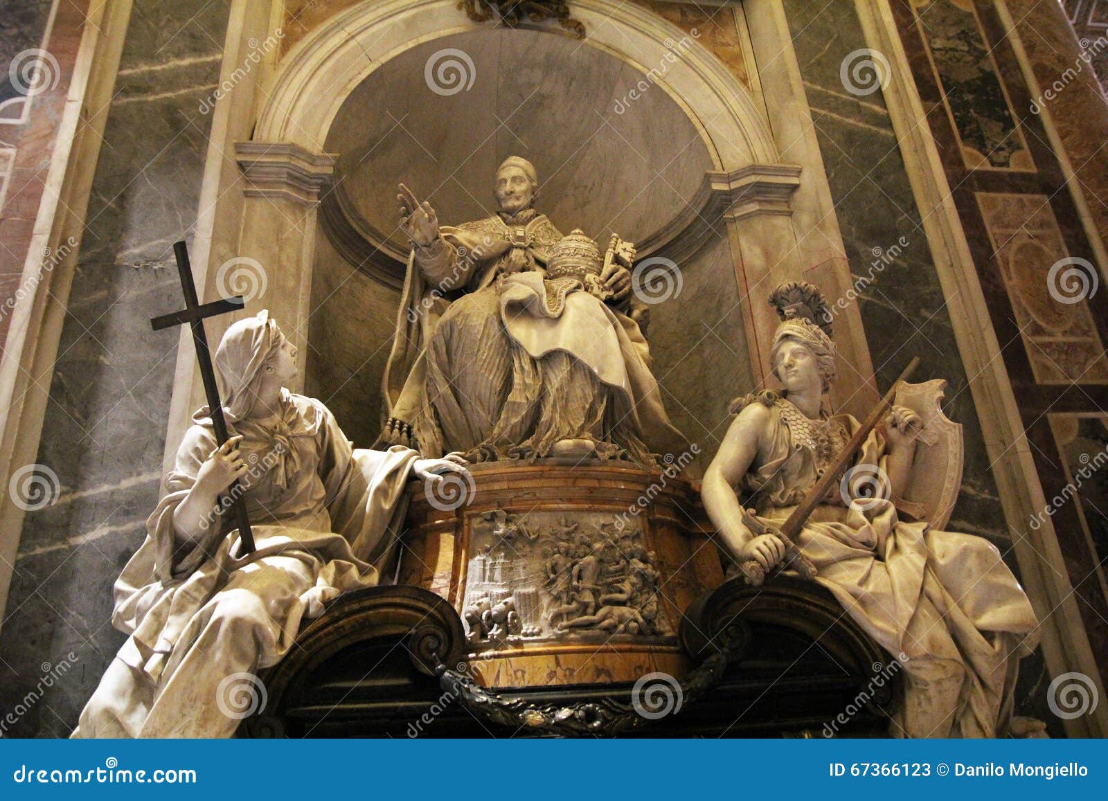 Pope statue stock image. Image of travel, victory, italy - 67366123