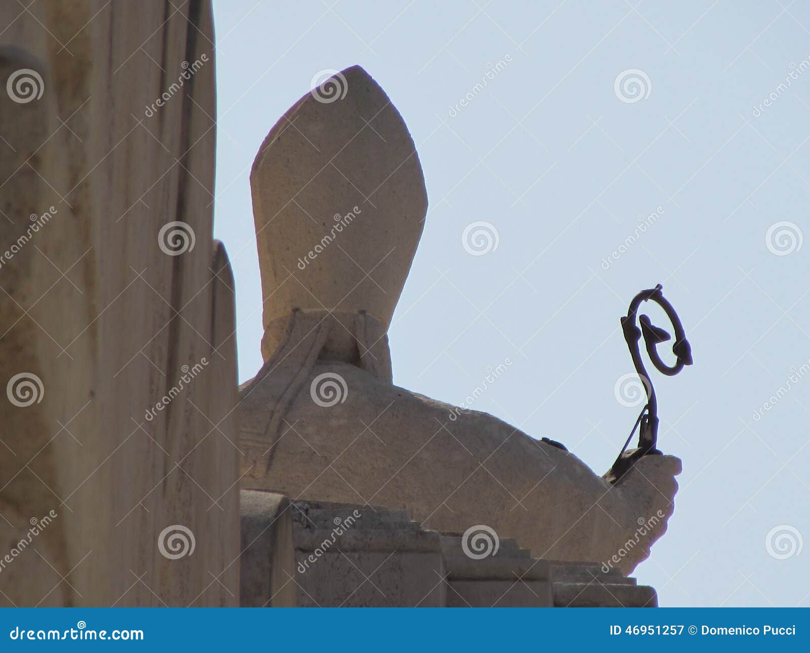 Pope Statue Seen from Behind Stock Image - Image of monument, landmark ...