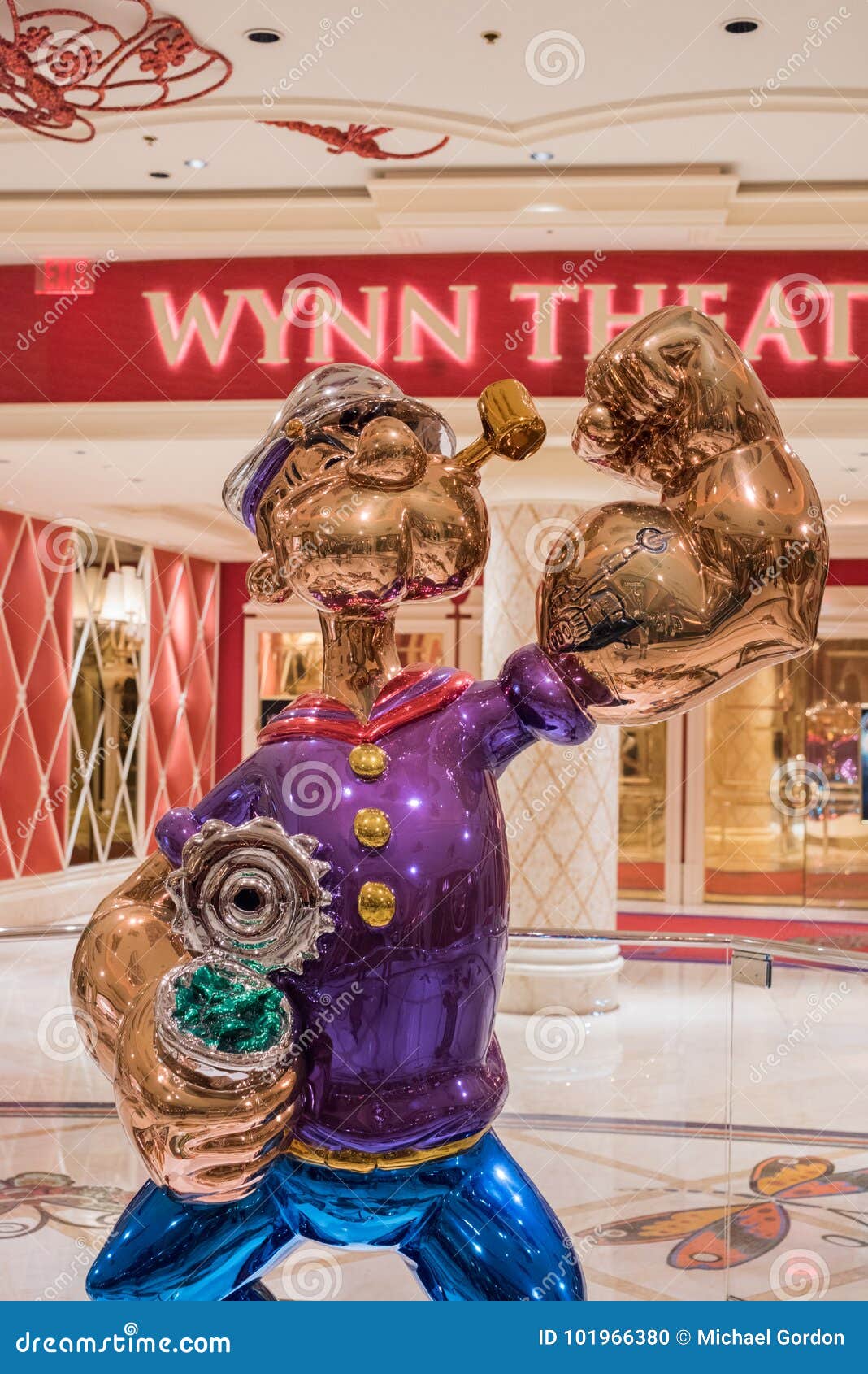 Popeye en Wynn Las Vegas imagen editorial. Imagen de recurso - 101966380