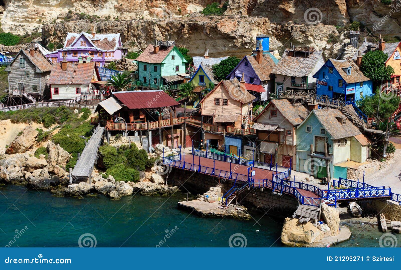 Popeye Village editorial photo. Image of crooked, mountain - 21293271