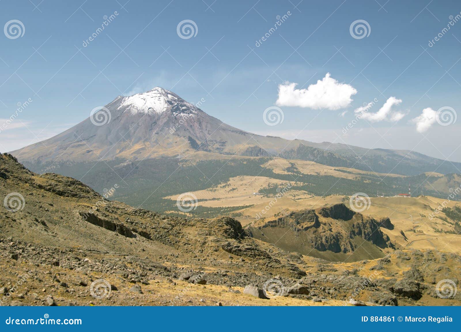 Popocatepetl Volcano stock image. Image of outdoor, geological - 884861