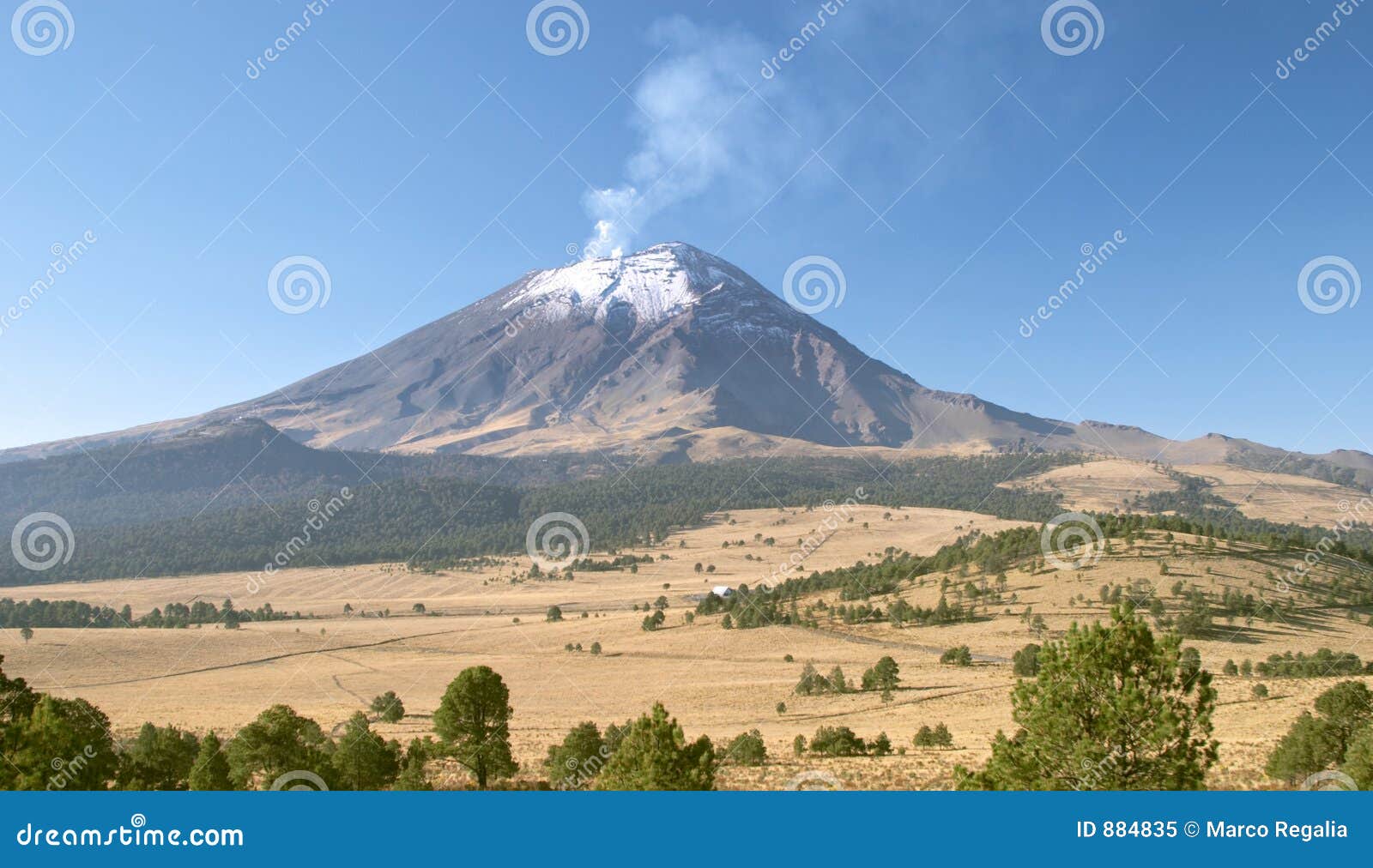 Popocatepetl Vulkan stockbild. Bild von lava, spitze, höhe - 884835