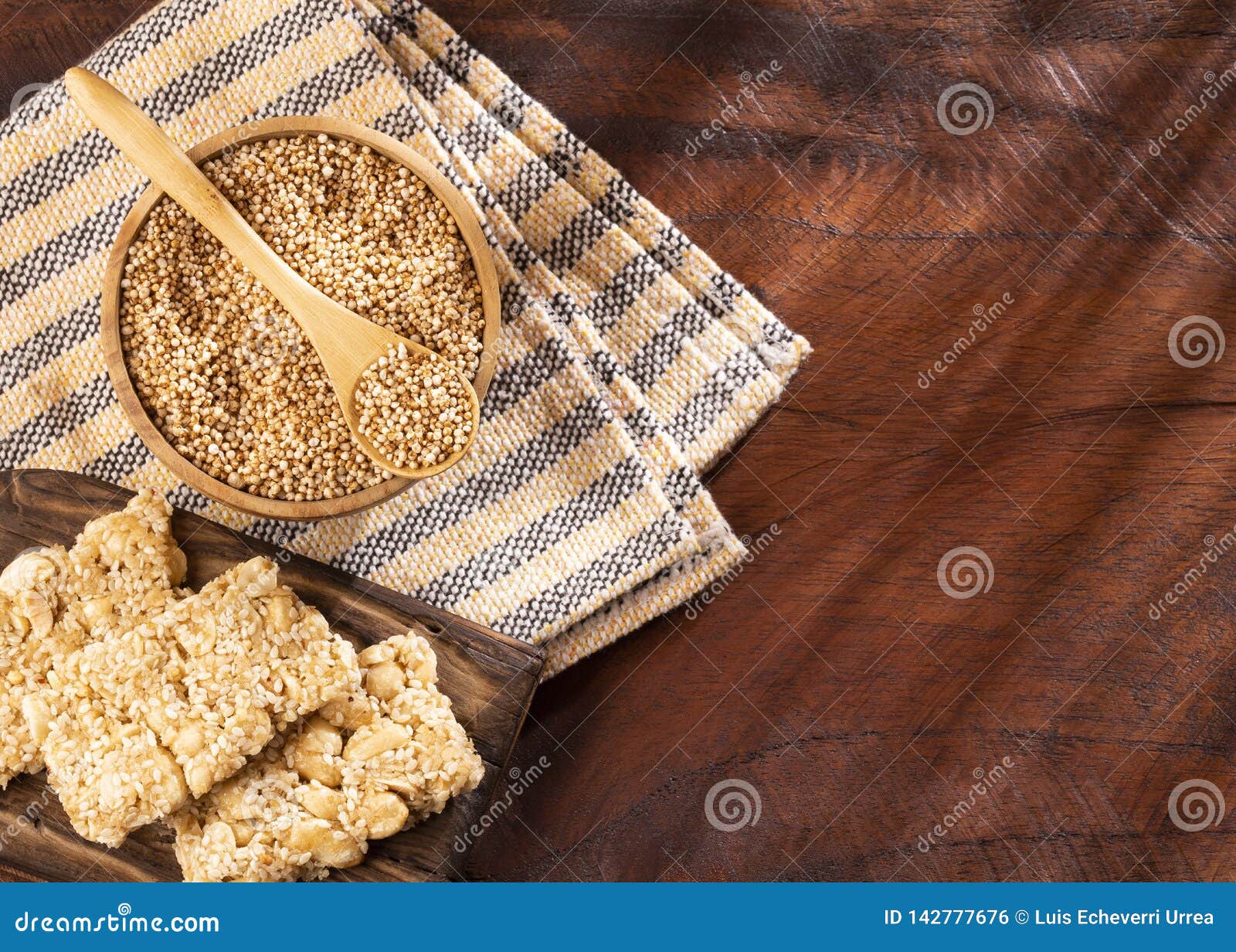 Popped Amaranth Grain - Amaranthus. Text Space Stock Photo - Image of ...
