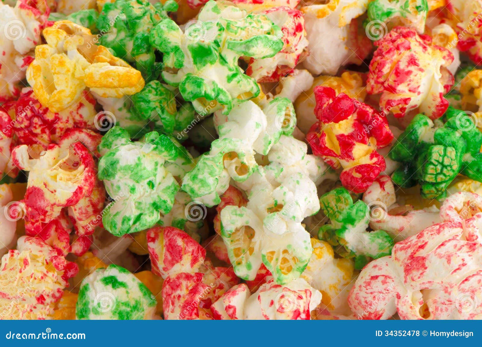 Popped Color Kernels of Pop Corn Stock Photo - Image of salty, sweet ...