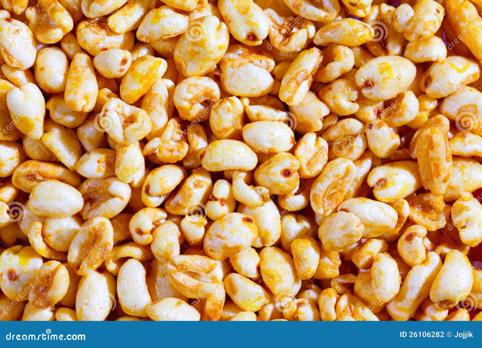 Popped wheat grains stock photo. Image of brown, heap - 26106282