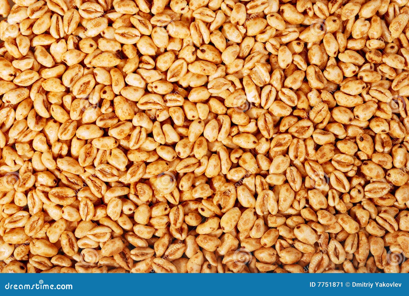 Popped wheat grains stock image. Image of orange, healthy - 7751871