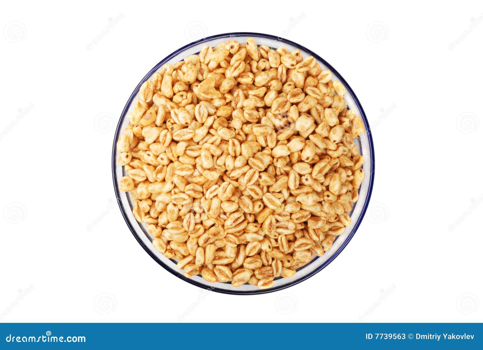 Popped wheat grains in cup stock image. Image of large - 7739563