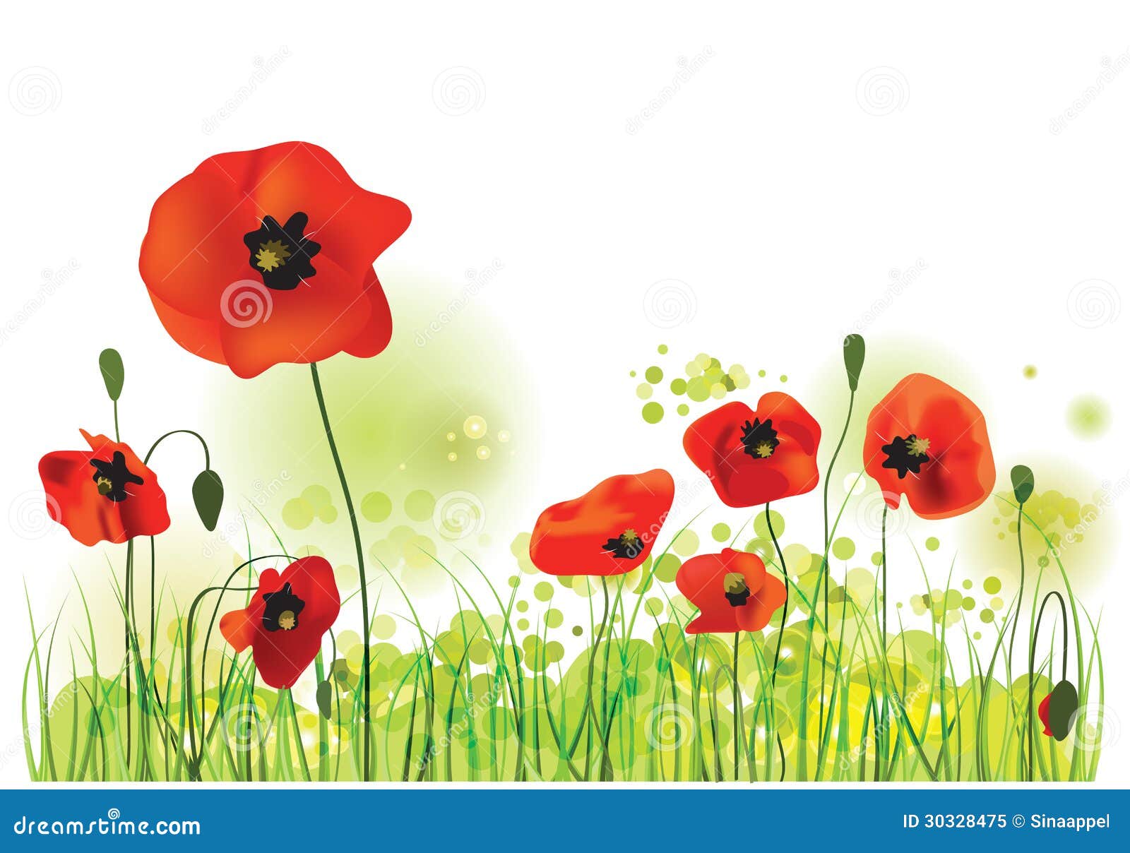 Poppy Field Clip Art