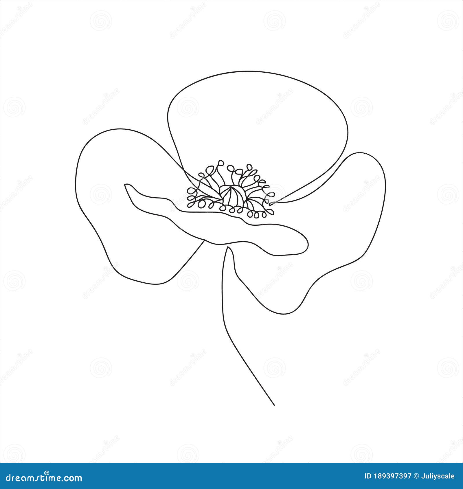 Poppies Flower Continuous Line Drawing. Abstract Minimal Poppy Stock ... Poppies Flower Continuous Line Drawing. Abstract Minimal Poppy Stock ...
