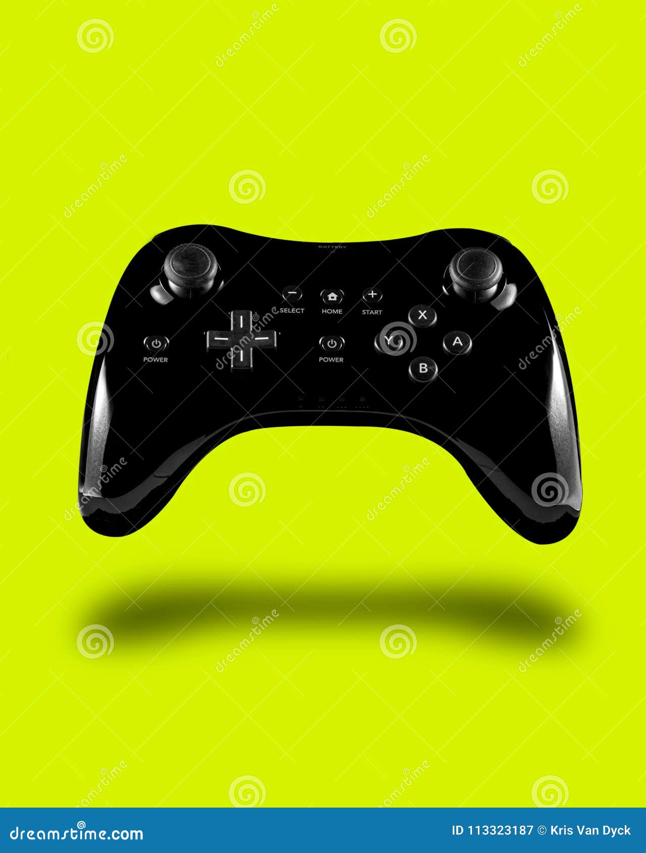 Controller Floating In Space With A Futuristic Wireless Headset And ...