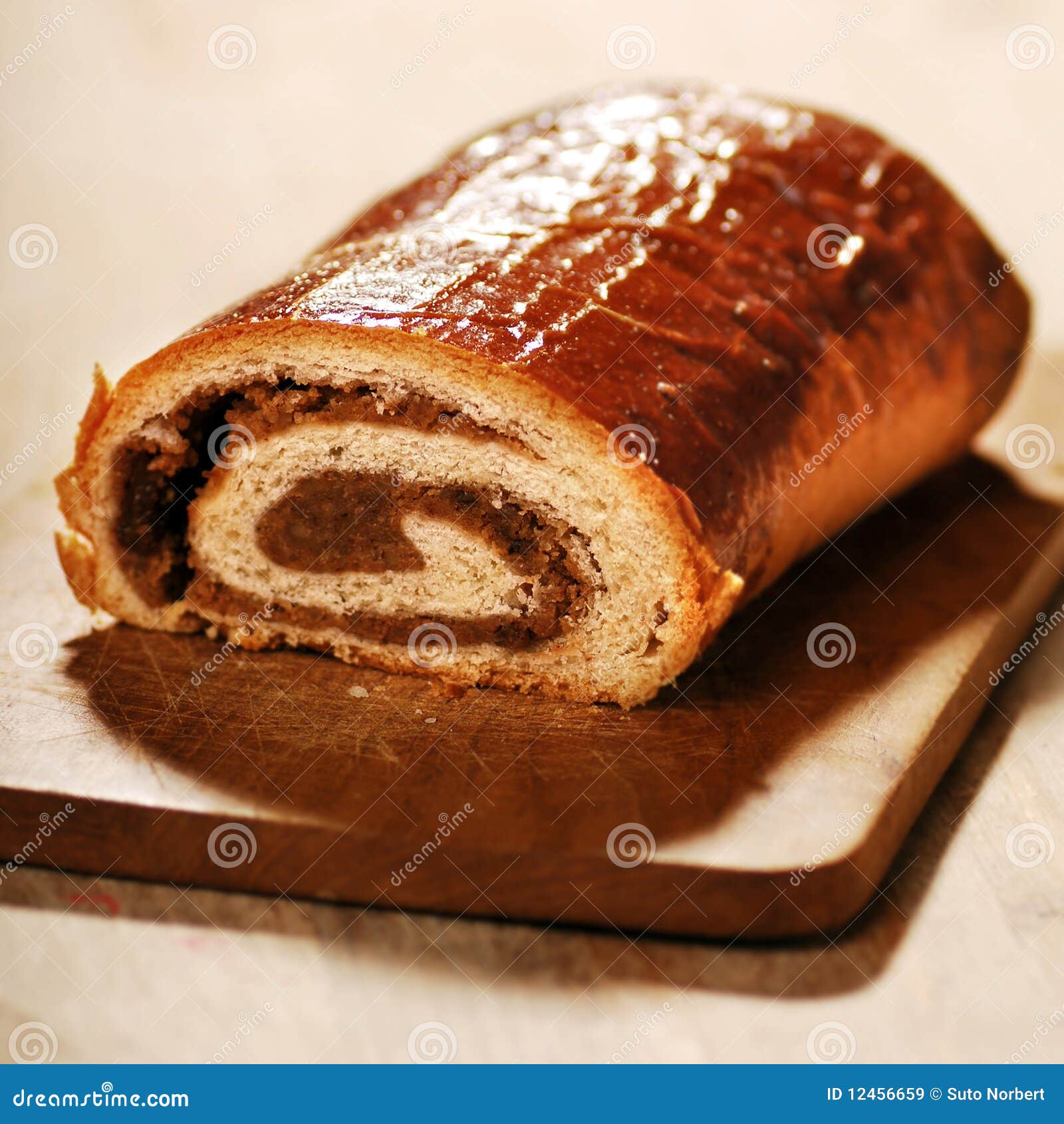 Poppy Bread Loaf in Kitchen Stock Image - Image of bake, poppyseed ...