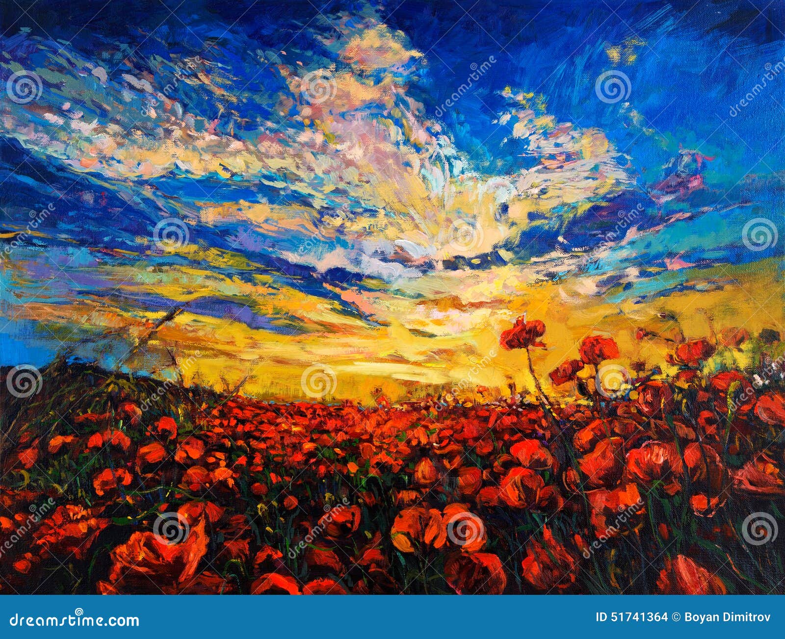 Poppy Fields foto de stock. Imagem de fundo, imagem, projeto - 51741364