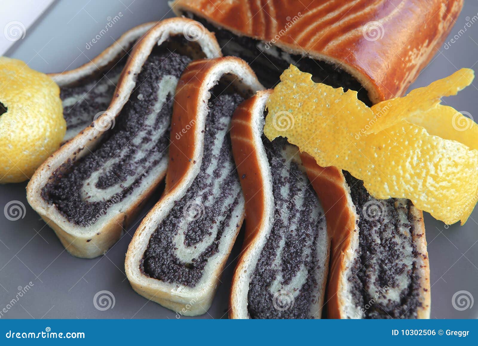 Poppy pie served stock photo. Image of roll, close, poppy - 10302506