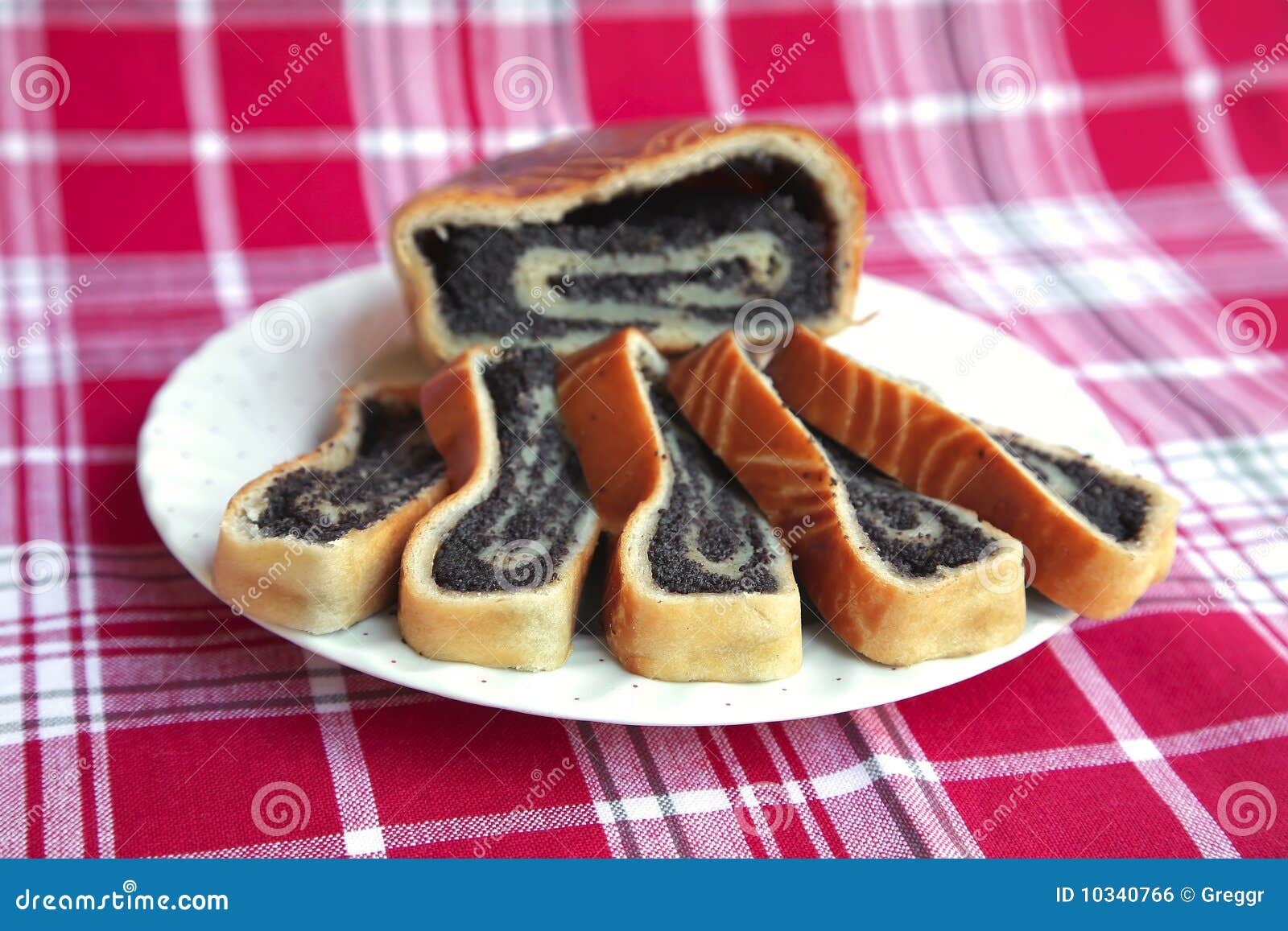 Poppy pie served stock photo. Image of bakery, pastry - 10340766