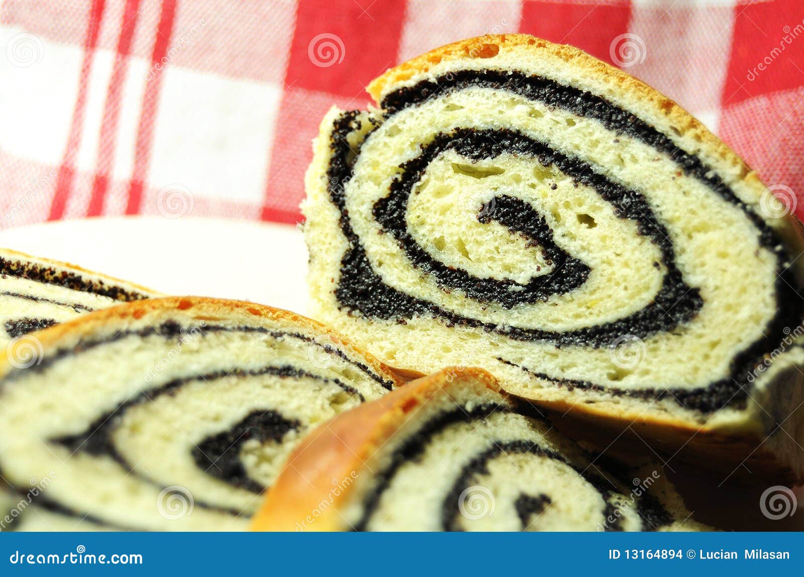 Poppy roll stock photo. Image of crust, hungarian, slice - 13164894