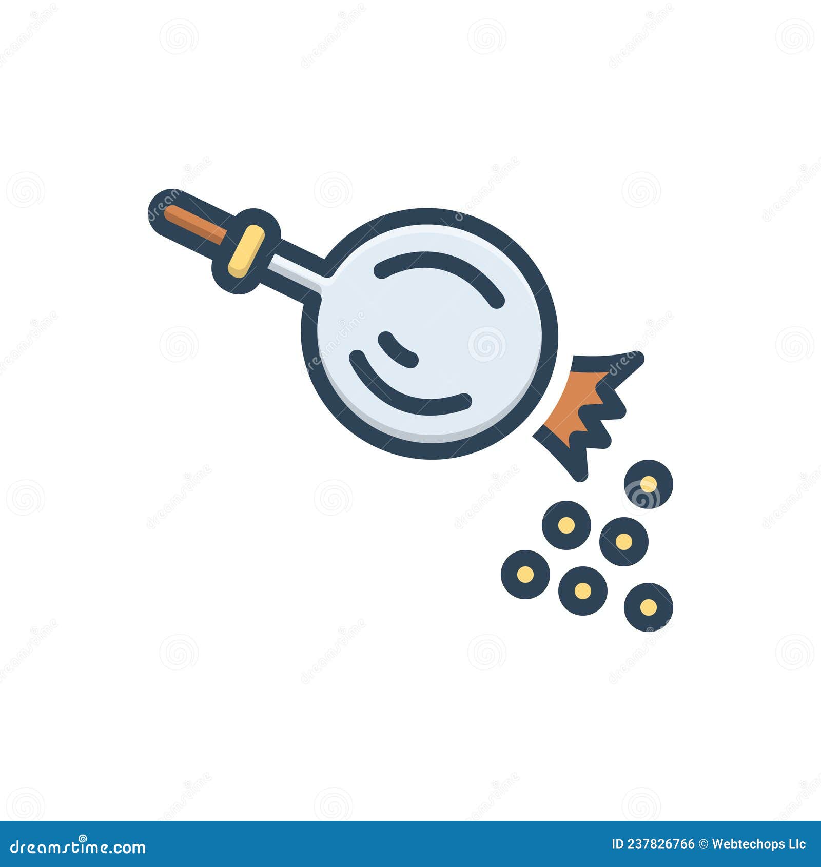 Color Illustration Icon for Poppy Seed, Oilseed and Opium Stock ...