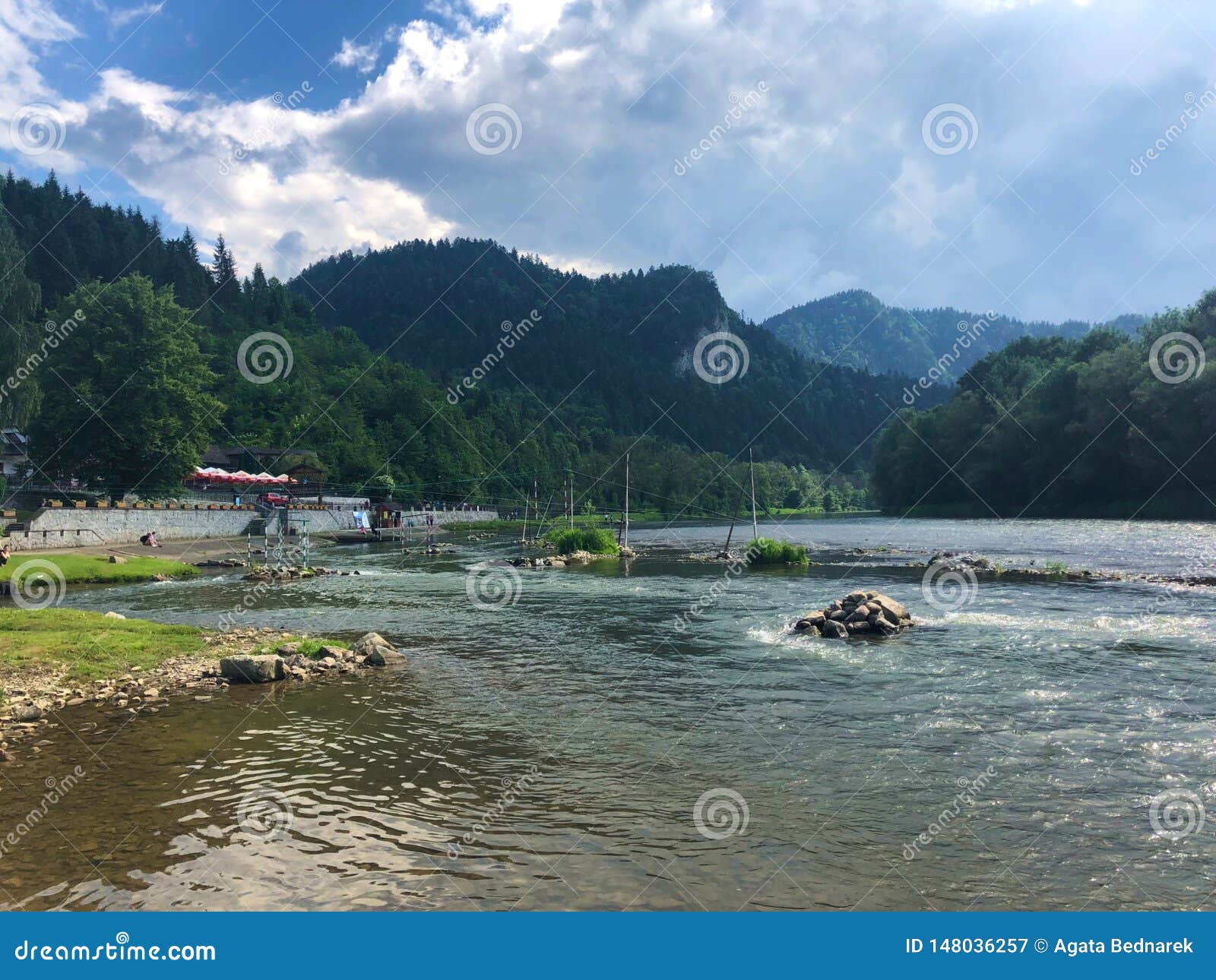 Poprad River, Muszyna Poland River in Mountain Editorial Photography ...