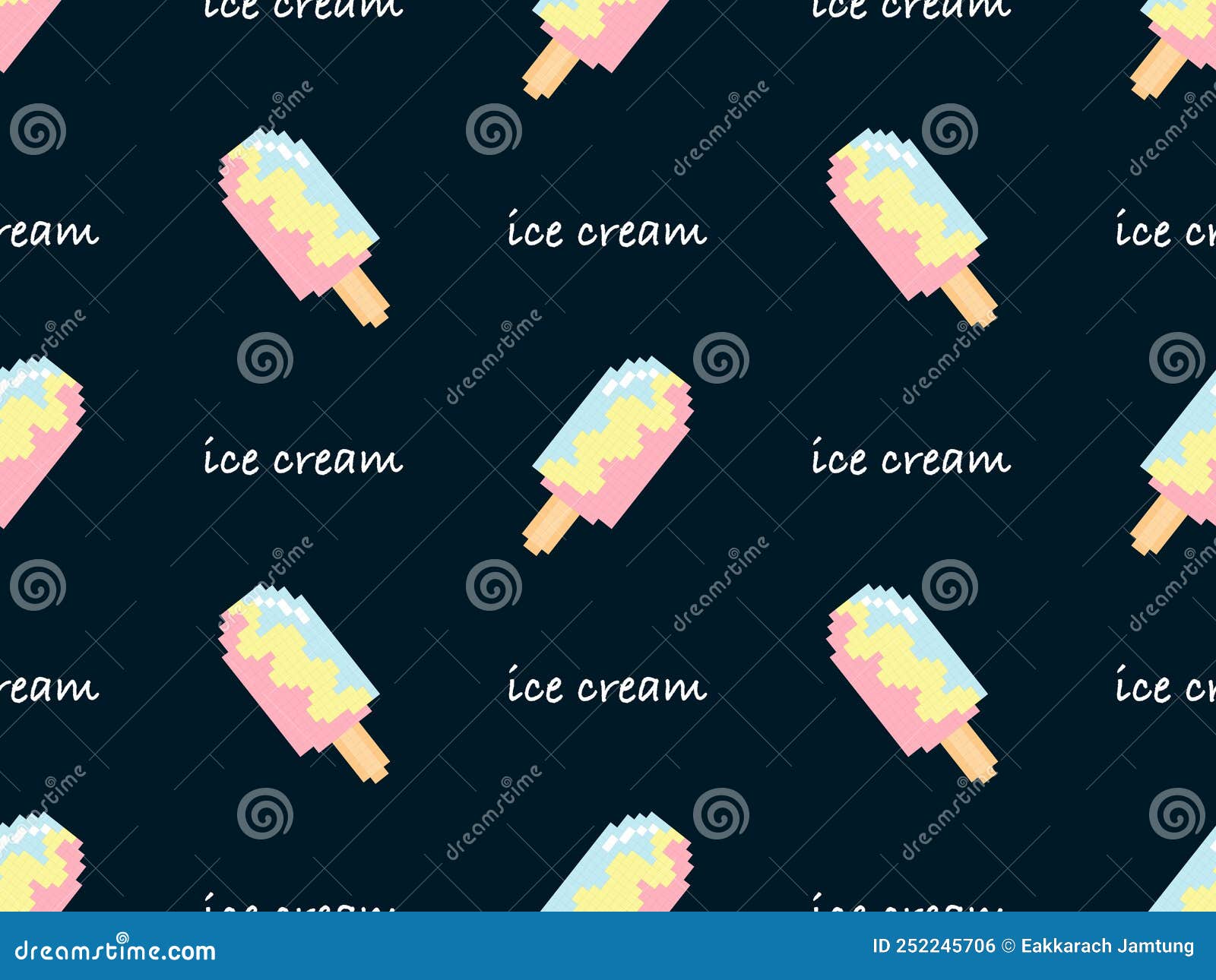 Pixel Art Of A Popsicle Animated With Hands And Legs Vector ...