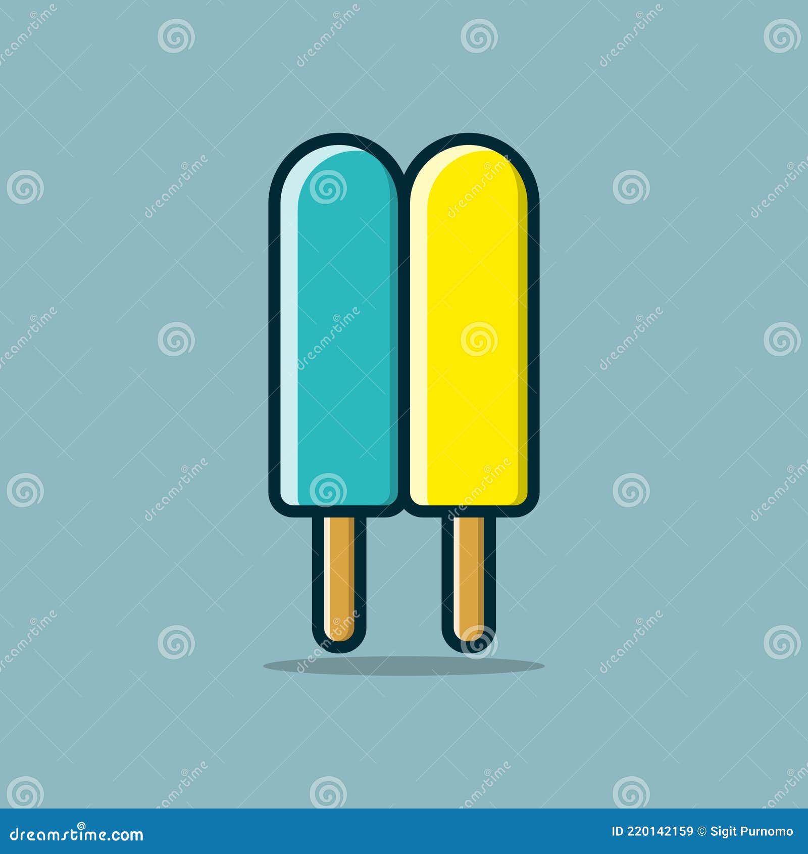 Popsicle Cartoon Vector Illustration Stock Vector - Illustration of ...