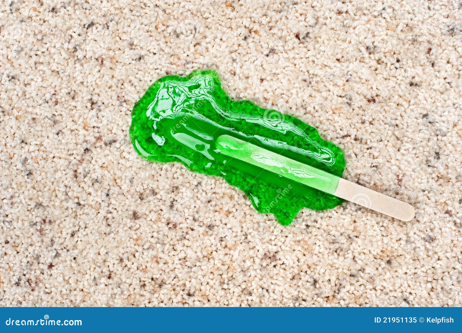 Popsicle dropped on carpet stock image. Image of dropped - 21951135