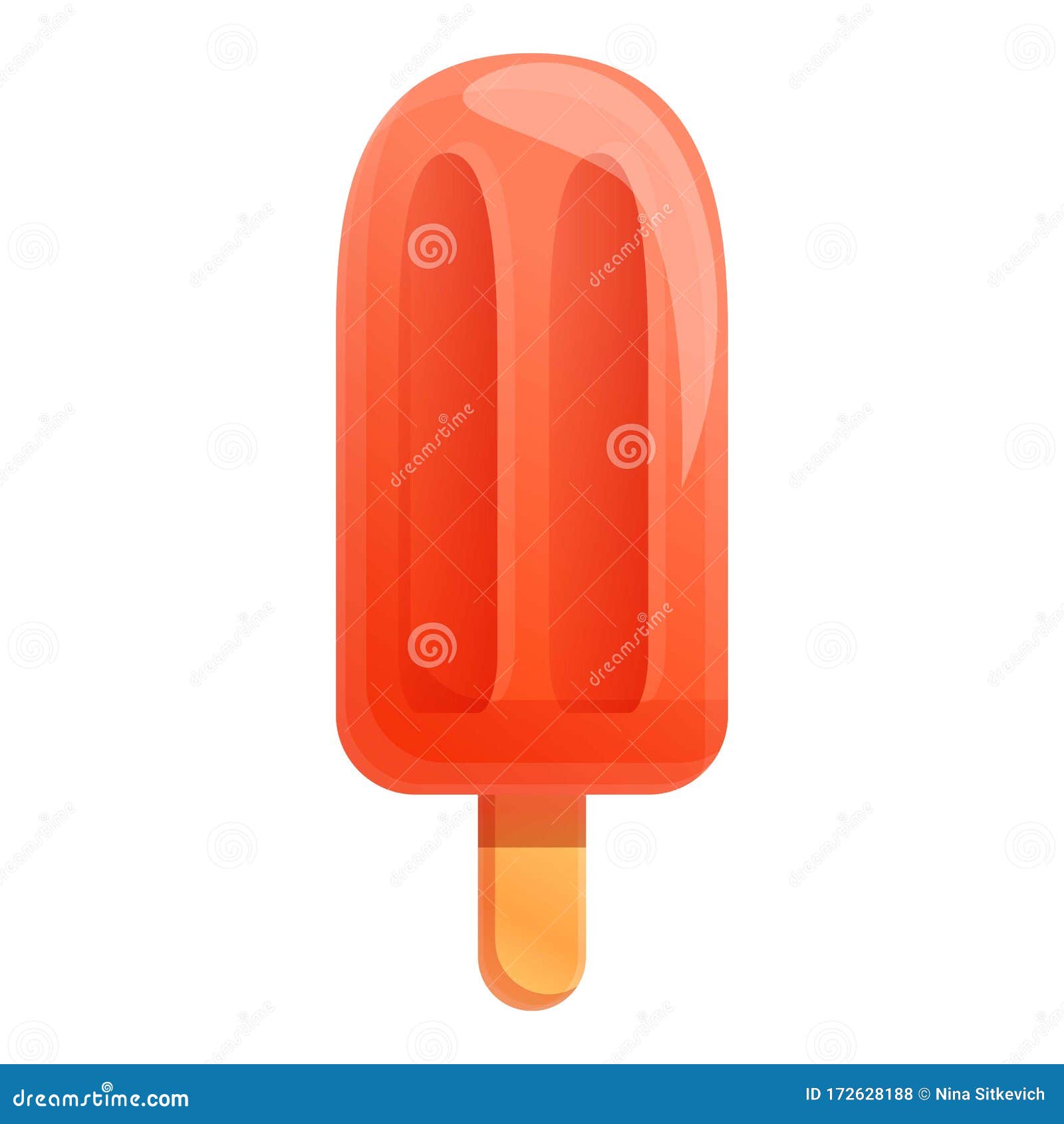 Popsicle Icon, Cartoon Style Stock Vector - Illustration of cool ...