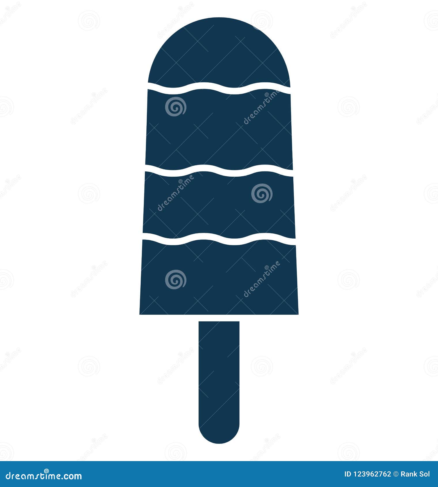 Popsicle Line Vector Isolated Icon Customized and Editable Stock Vector ...