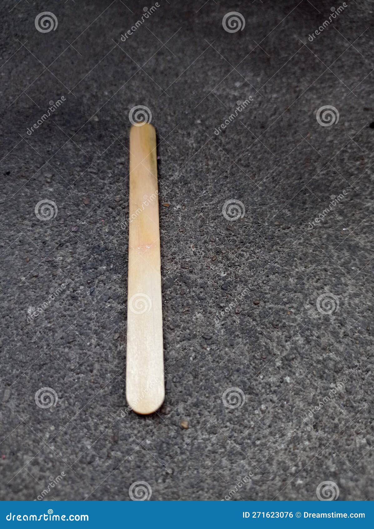 Popsicle Sticks on the Cement Floor Stock Photo - Image of cream, melt ...