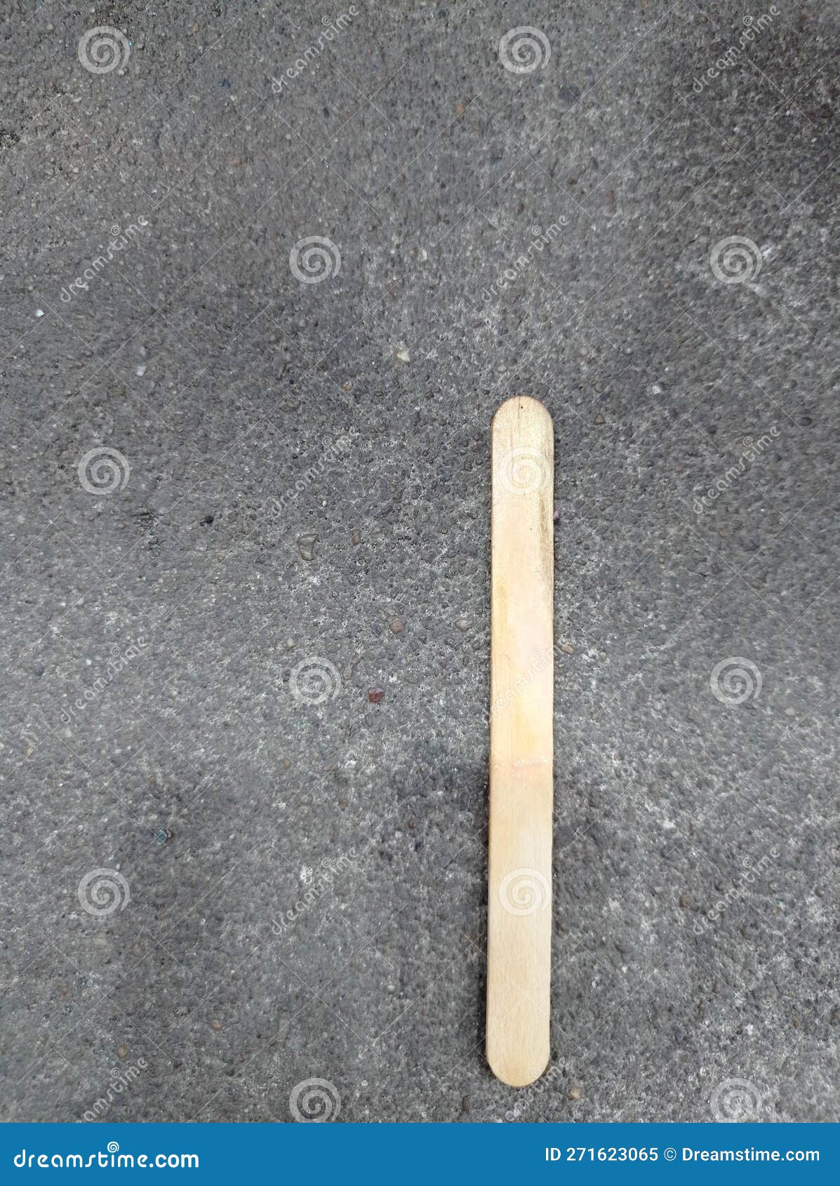 Popsicle Sticks on the Cement Floor Stock Image - Image of cement, bite ...