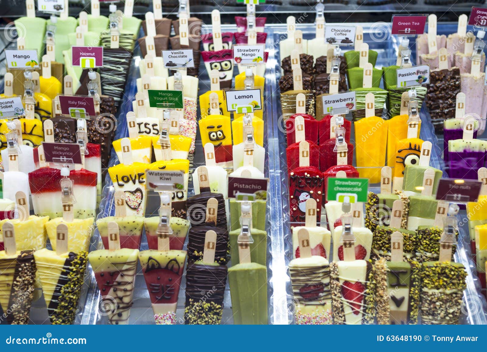 Popsicle stock photo. Image of variety, snack, stick - 63648190